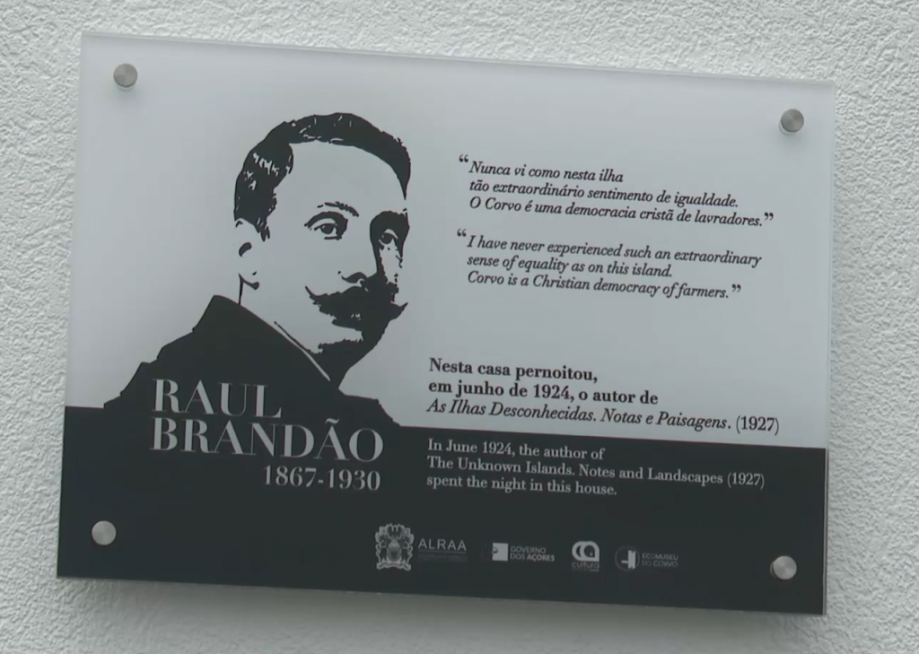 Raúl Brandão homenageado no Corvo 100 anos depois - RTP Açores